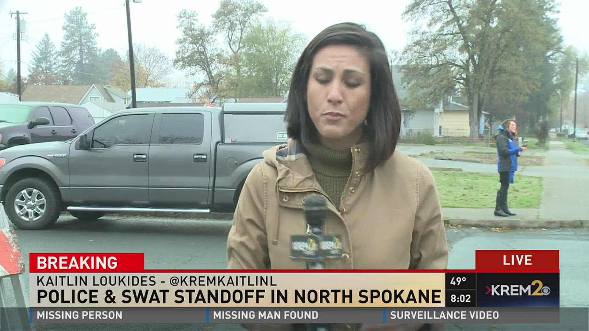 Woman arrested in N. Spokane standoff, one person at large | krem.com