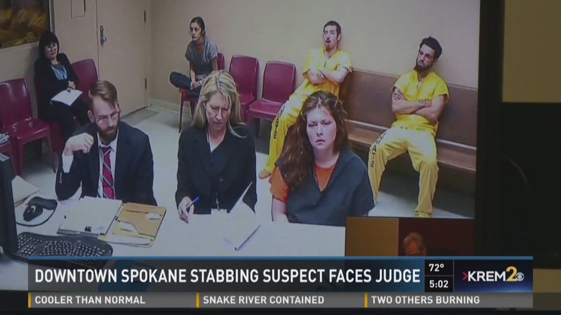 Downtown Spokane stabbing suspect faces judge | krem.com