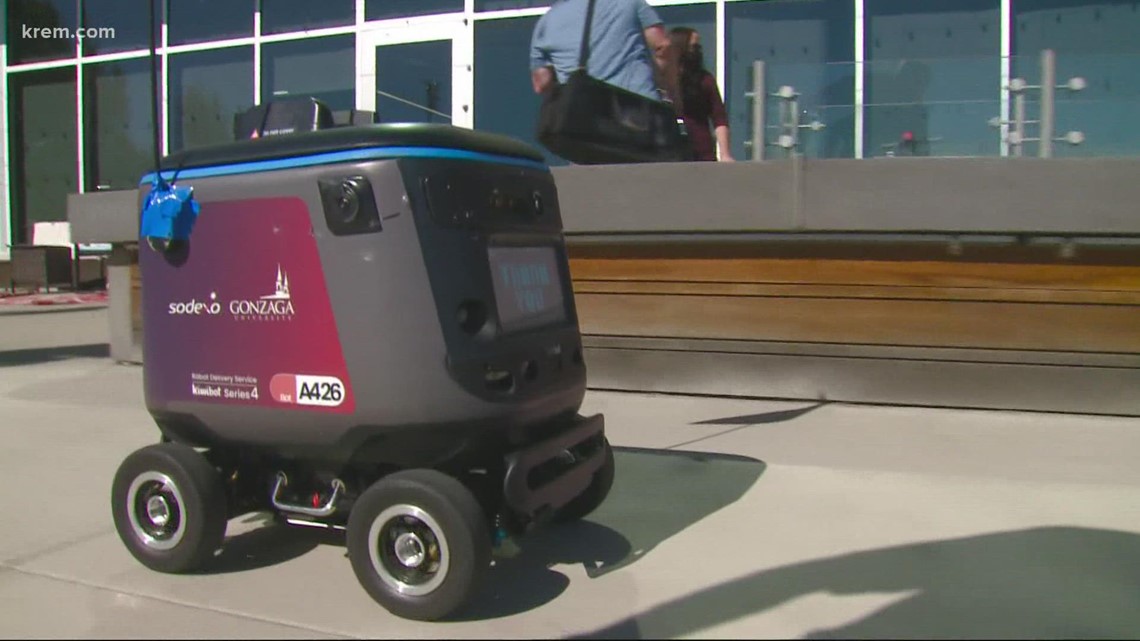 Special delivery: Robots bring food to students at Gonzaga's campus ...