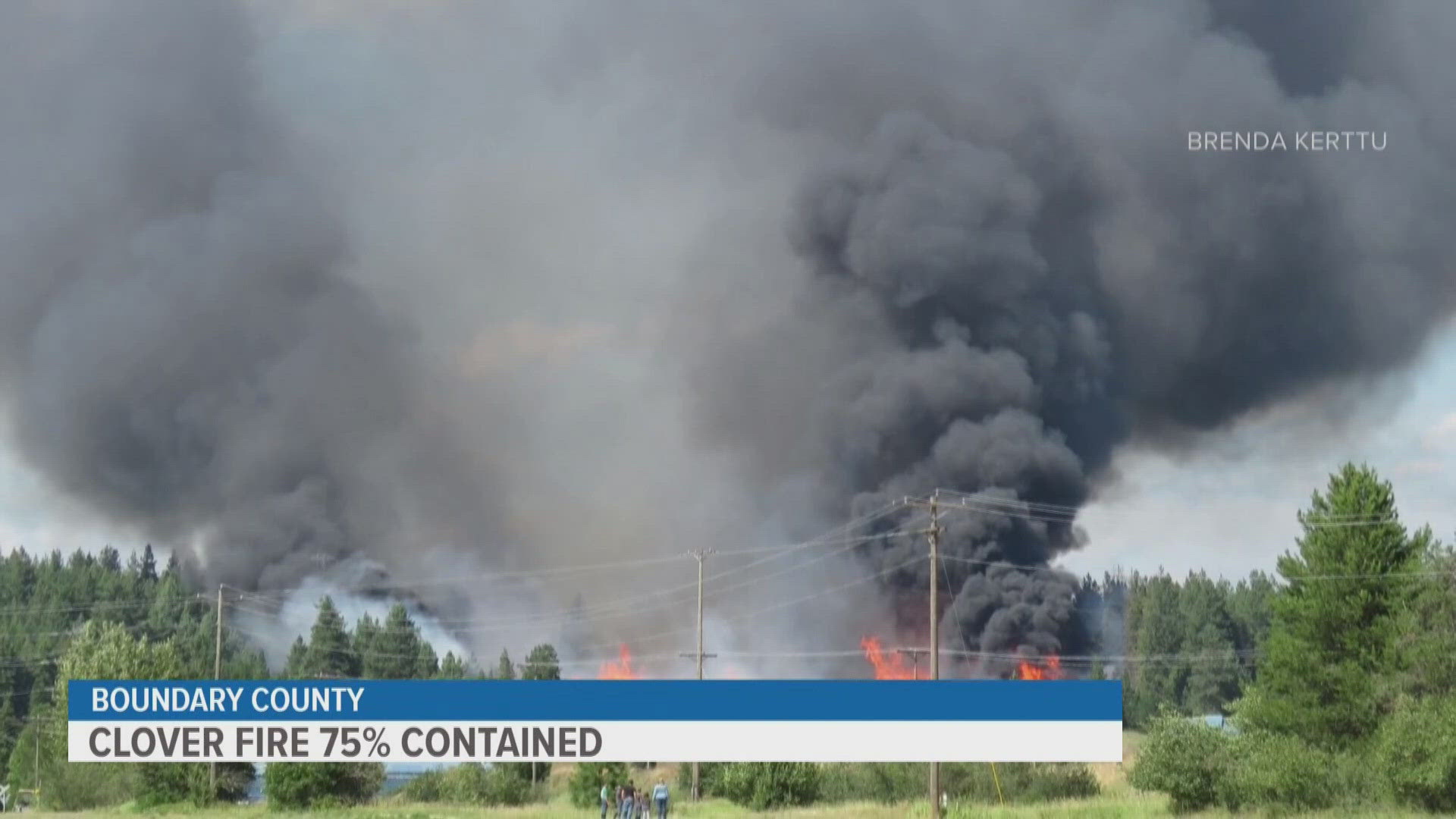 Clover Fire prompts evacuations in Boundary County | krem.com