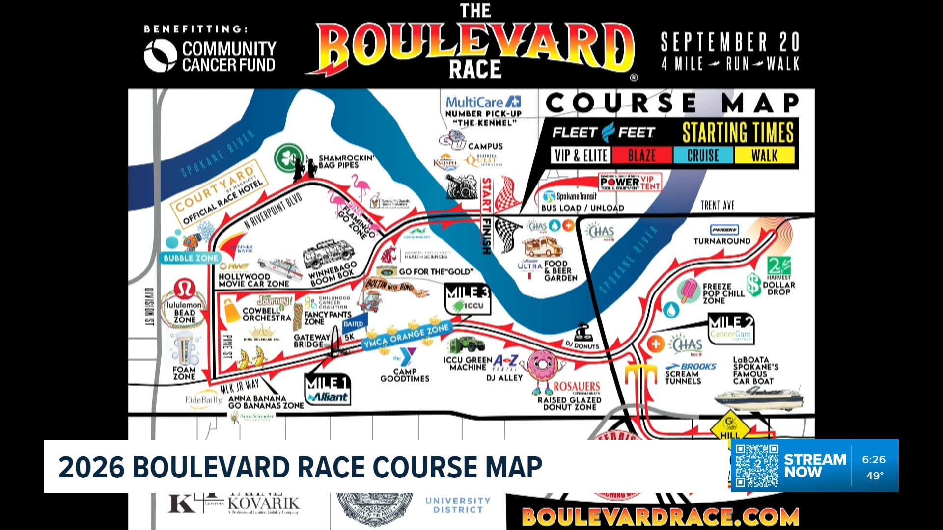 Spokane's Boulevard Race unveils 2026 map | krem.com