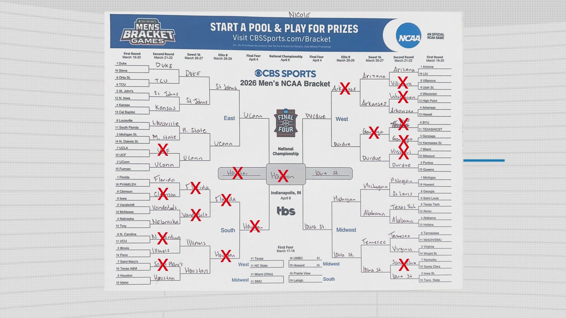March Madness bracket updates | krem.com