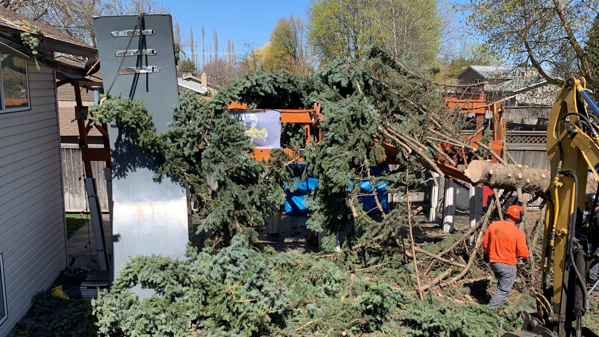 Zimmerman's Ninja Fortress nearly destroyed in Spokane windstorm | krem.com