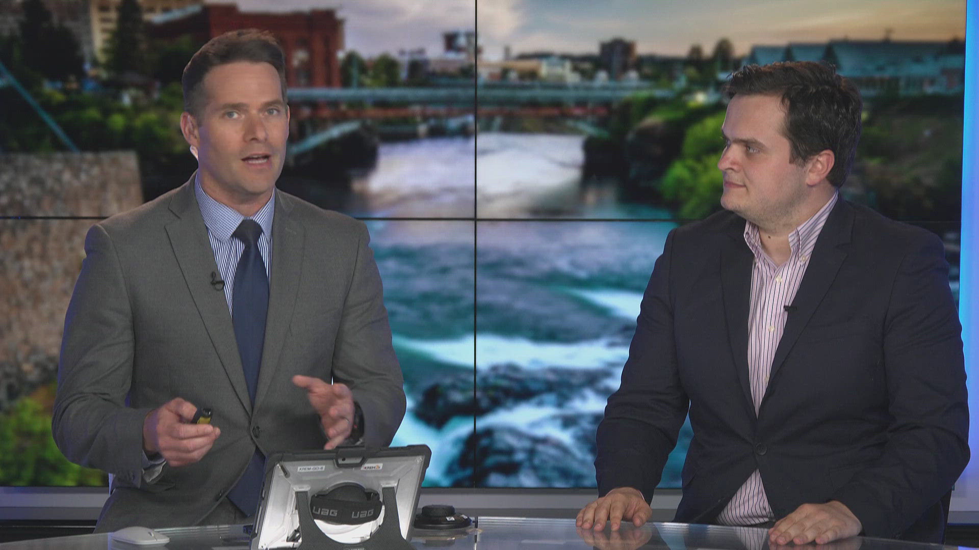 Mark interviews Connor about his experience as an anchor at the scene ...