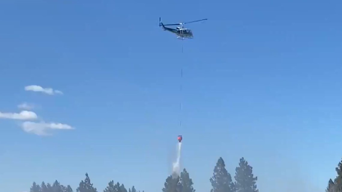 SR 27 near Valleyford reopens after fire burns at least 15-acres | krem.com