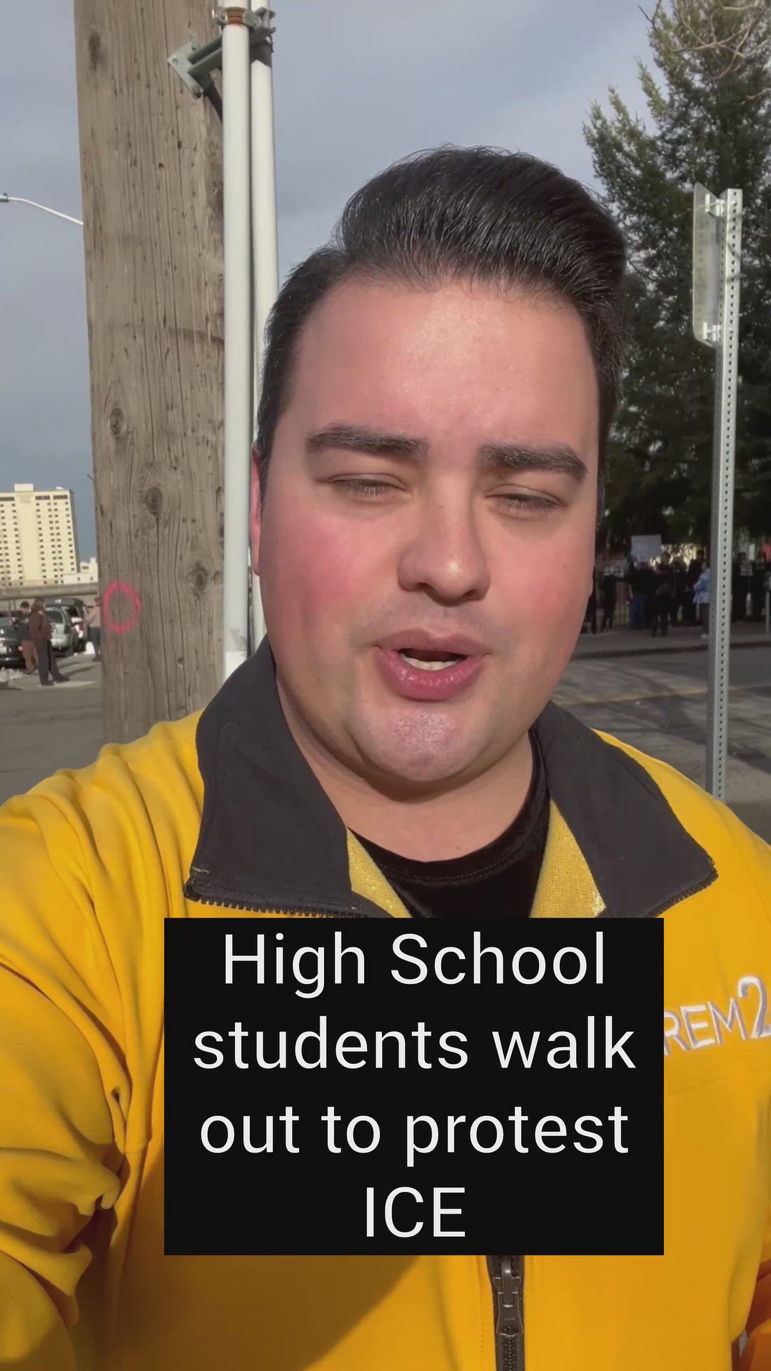 Spokane high school students walk out to protest ICE | krem.com