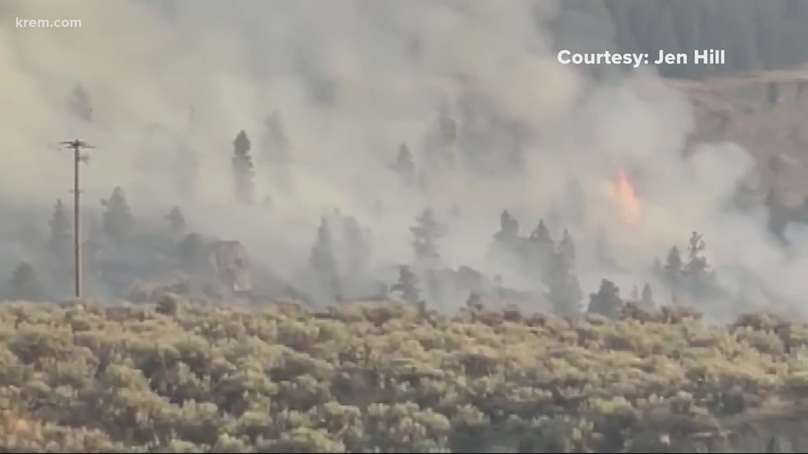 Fire burning near Grand Coulee prompts evacuations | krem.com