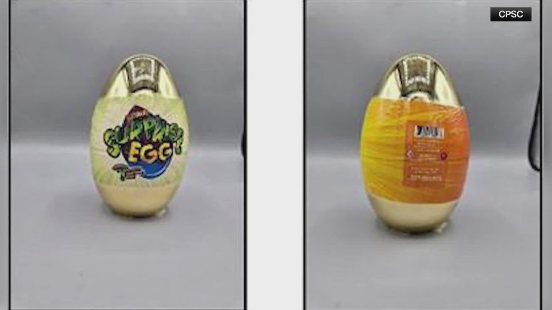 Toy eggs sold at gas station convenience stores recalled over lead ...