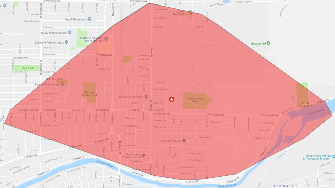 Over 3,000 Avista customers without power in Spokane's Hillyard | krem.com