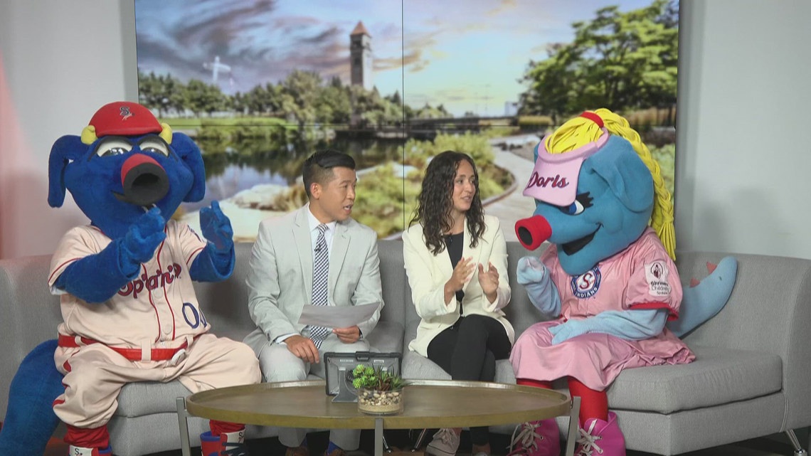 Spokane Indians mascots visit KREM 2 studios for National Mascot Day ...