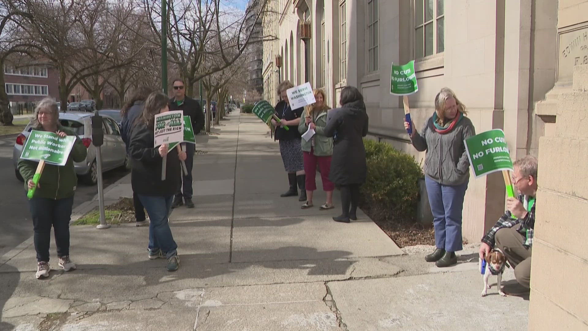 Washington AG’s office workers walk out over proposed budget cuts ...