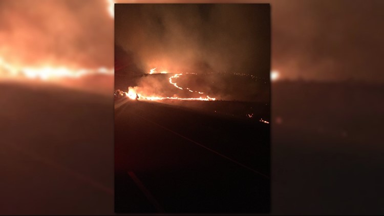 PHOTOS: Milepost 22 fire burning up to 1,000 acres near Vantage | krem.com
