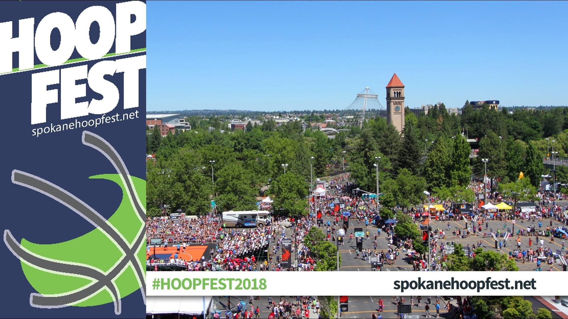 Volunteers to set up 450 Hoopfest courts through the night | krem.com