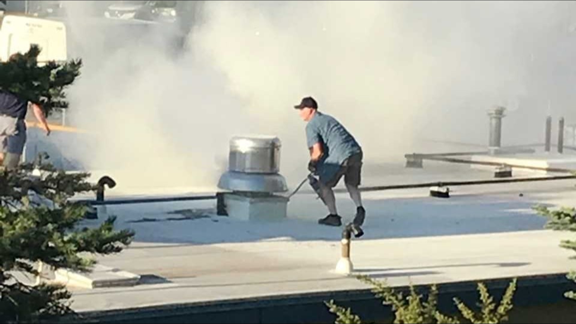 Firefighter from California helps put out fire at Avista Stadium | krem.com