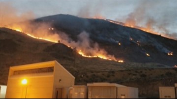 Wildfire burning near Wenatchee now 30 percent contained | krem.com