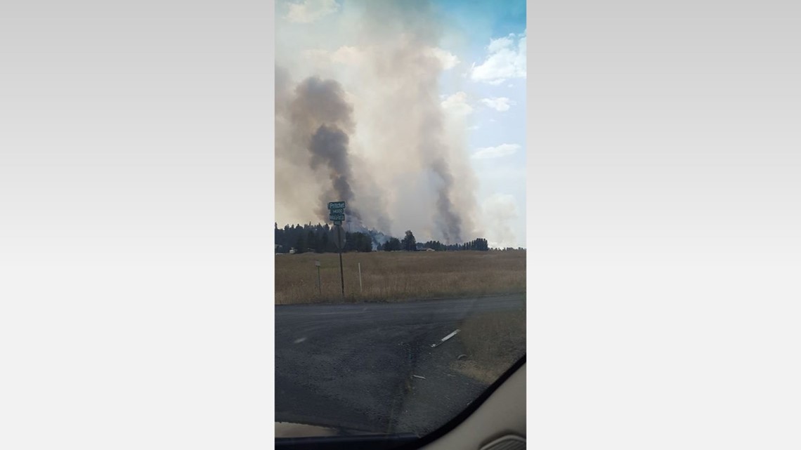 PHOTOS: Silver Lake fire burning along I-90 near Cheney | krem.com