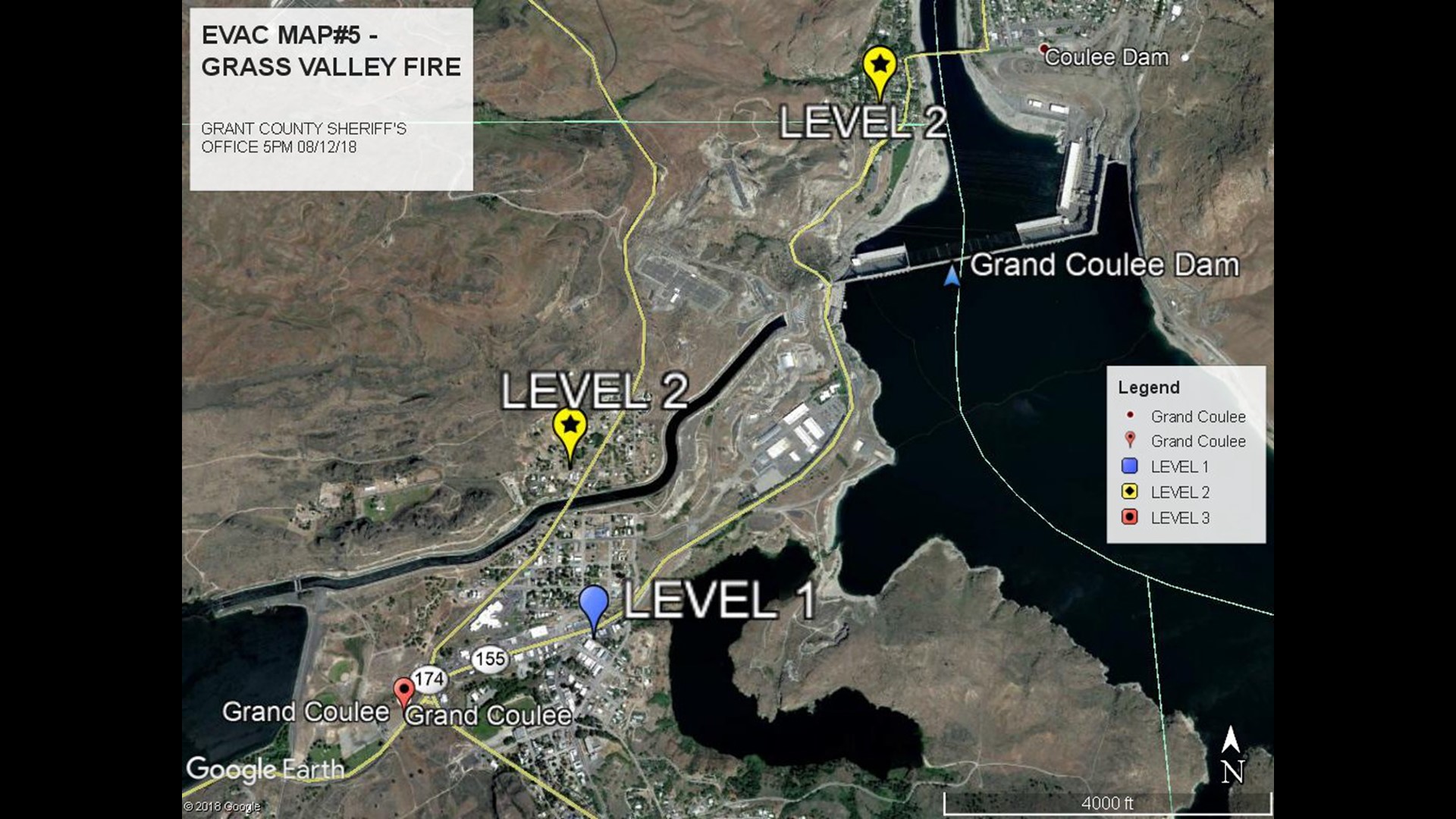 All evacuation notices for Coulee Dam and Grand Coulee area cancelled ...