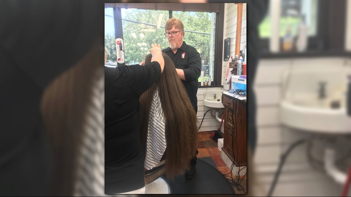 Georgia man grows 6 feet of hair over 12 years to help children | krem.com
