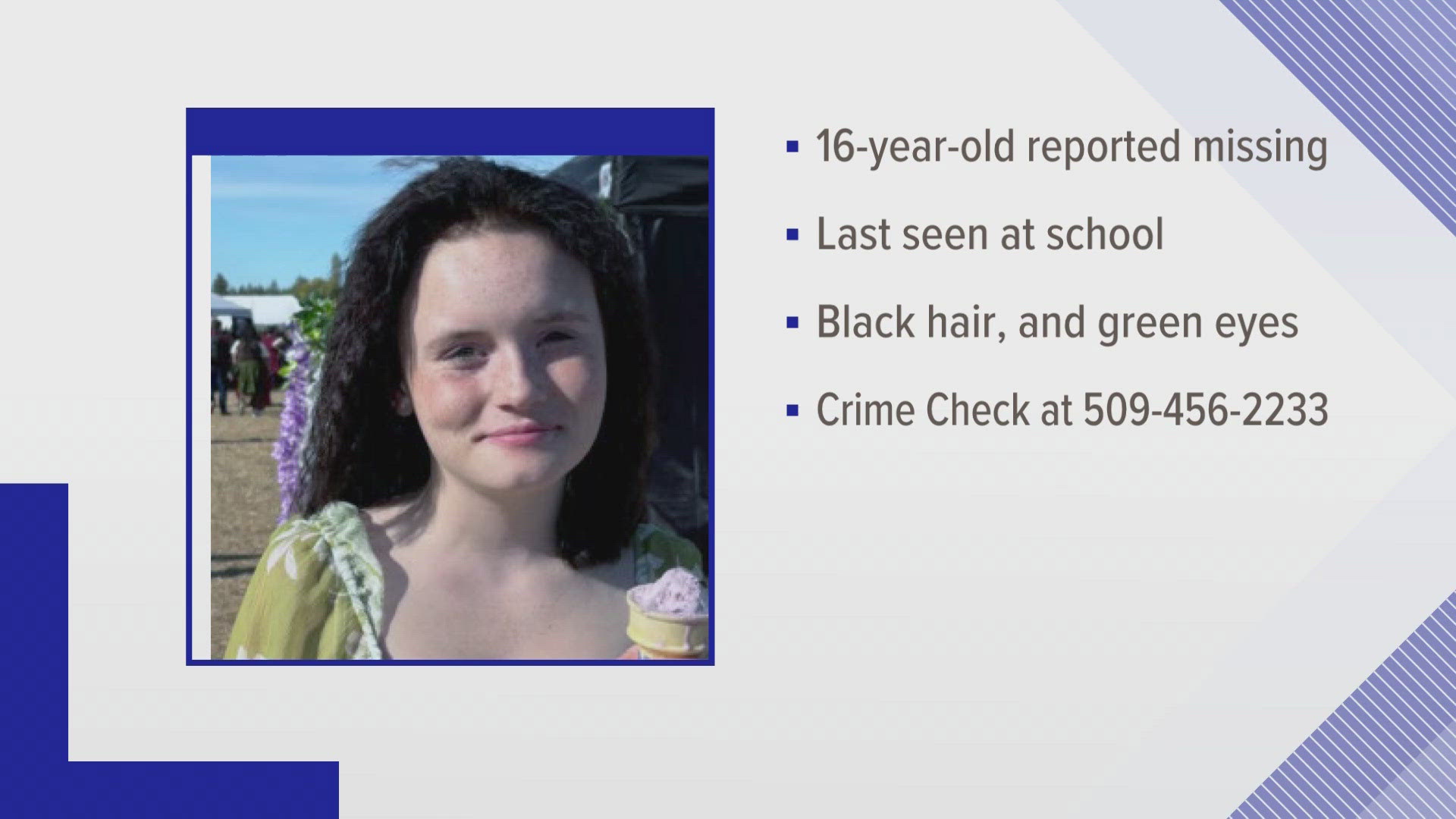 Law enforcement searching for missing 16-year-old in Spokane | krem.com
