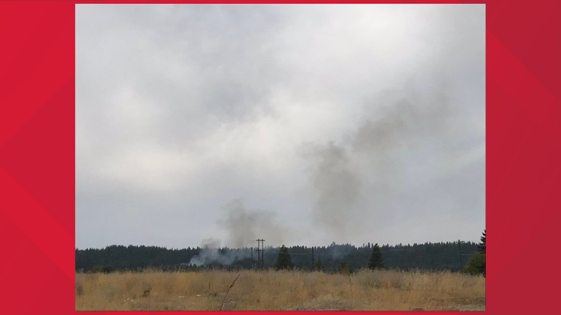 Large fire burning behind Greenwood Memorial Terrace contained | krem.com