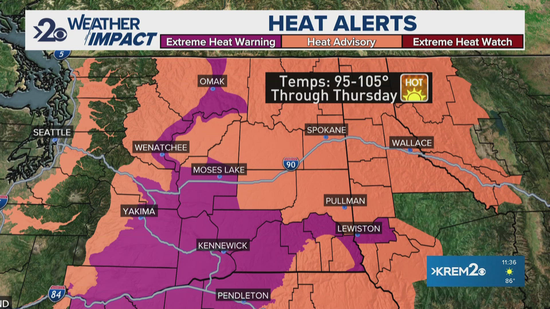 Late-summer heat breaks all-time September heat record in Spokane ...