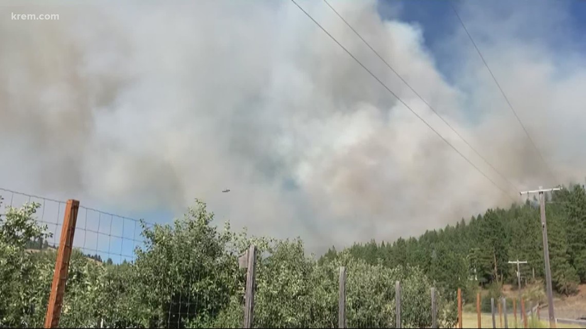 Goddard Rd. Fire jumps containment line, prompts Level 2,3 evacuations ...