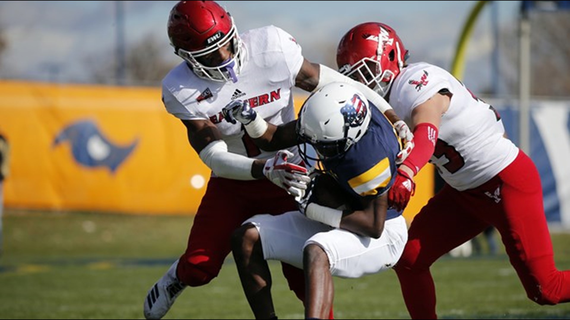 Barriere runs for 2, passes for 2, E. Washington rolls 48-13 | krem.com