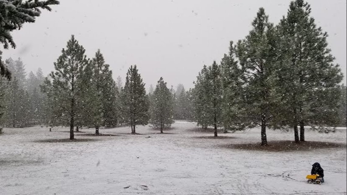 First snowfall in Spokane, parts of Inland Northwest | krem.com