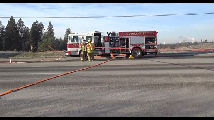 700 to 800 gallons of gas spilled in Spokane Valley | krem.com