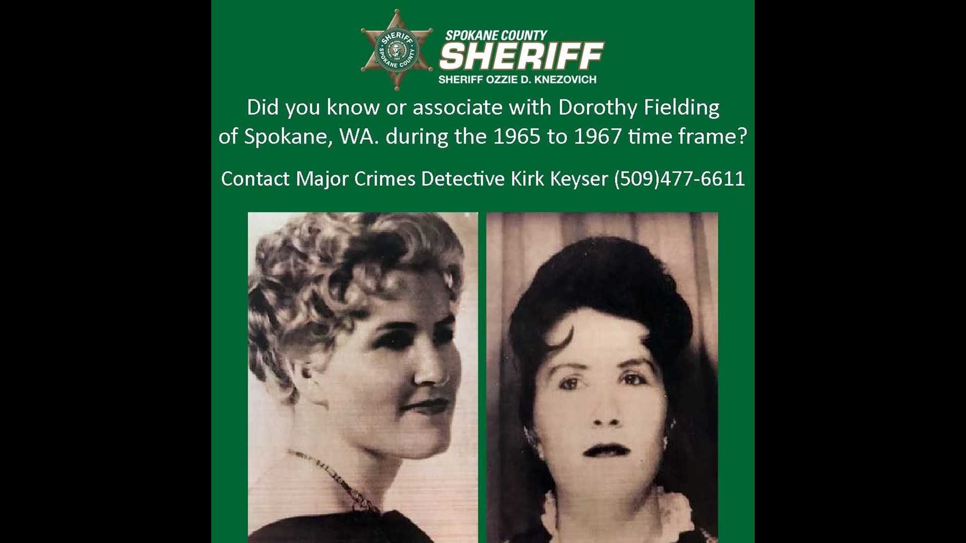 Suspect In Spokane Co Cold Case Died Days Before Detectives Planned To