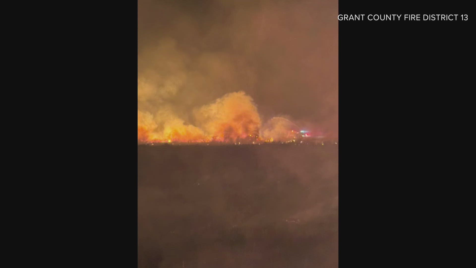 Grant County wildfire burns 10 acres amid high winds | krem.com