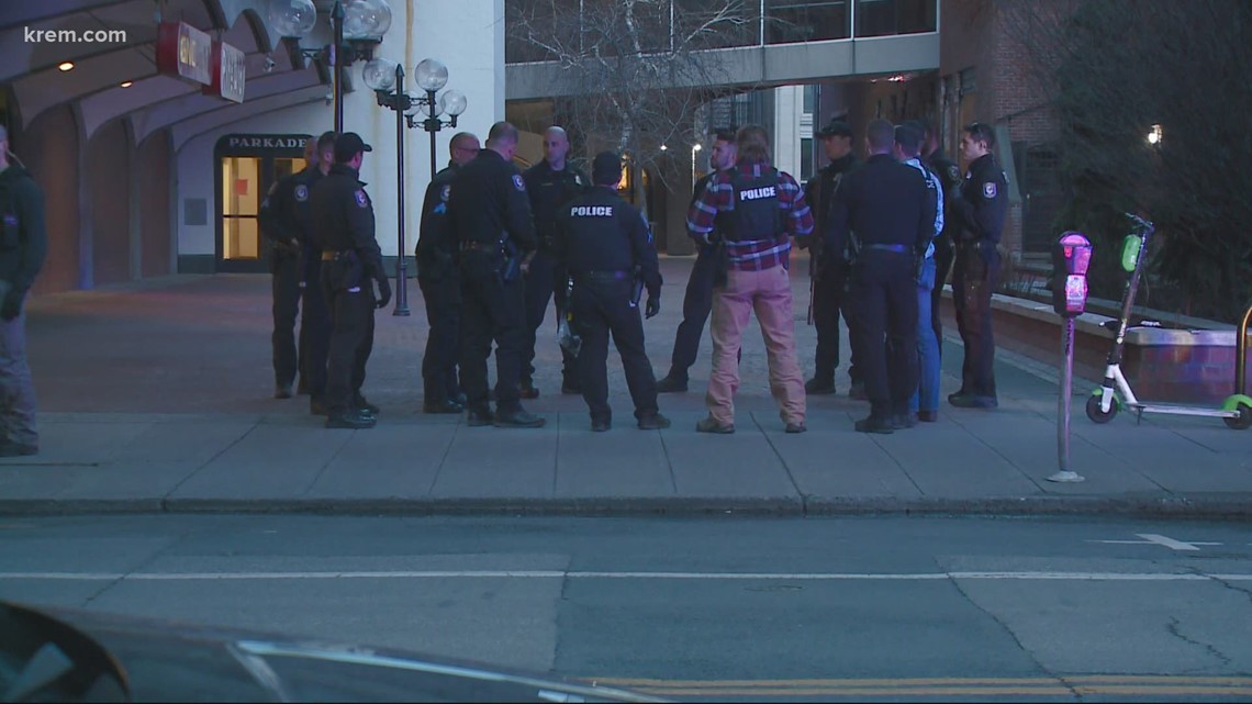 Man accused of threatening people with knife in downtown Spokane | krem.com