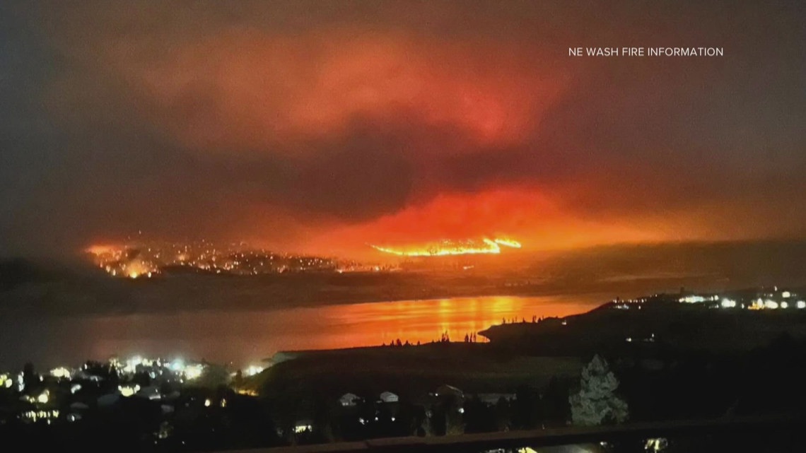 Rattlesnake fire in south Ferry County burns over 21,000 acres, 50% ...