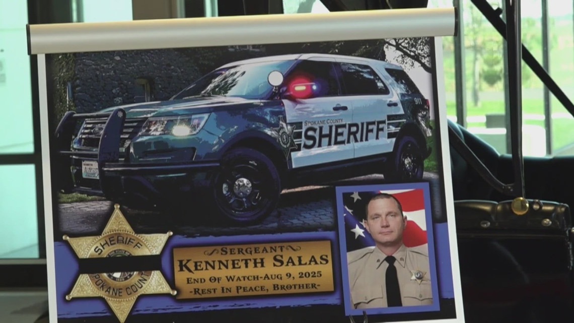 Spokane County Sheriff's announce memorial date for Sgt. Salas | krem.com