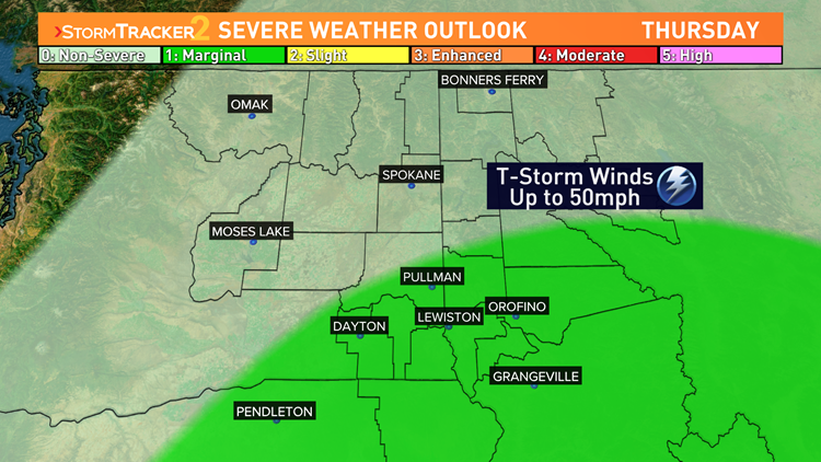 Spokane weather: Thunderstorms create high fire danger Thursday | krem.com