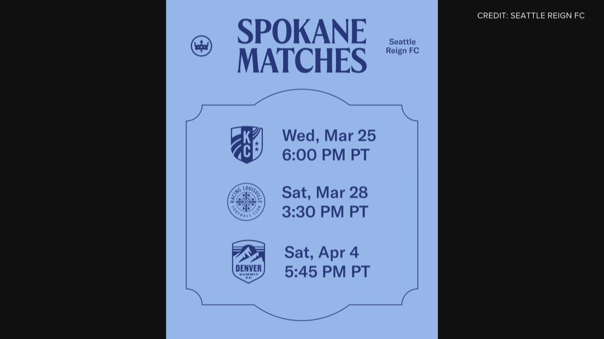 Seattle Reign FC set to play three NWSL games at One Spokane Stadium ...