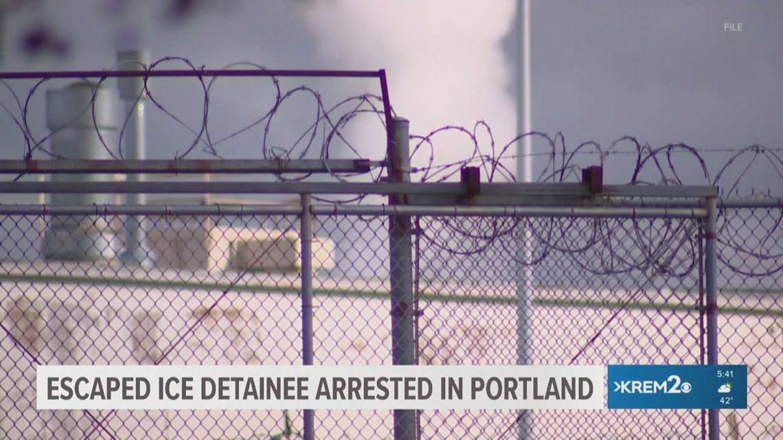 Escaped ICE detainee arrested in Portland | krem.com