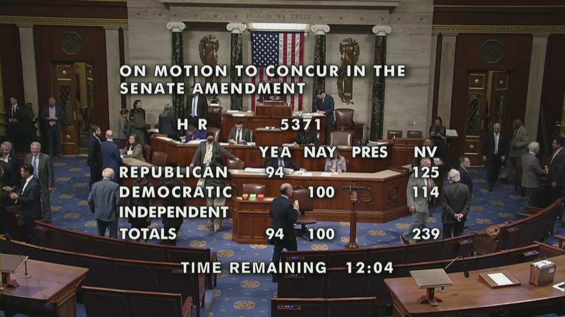 The U.S. House of Representatives is currently voting on the senate ...