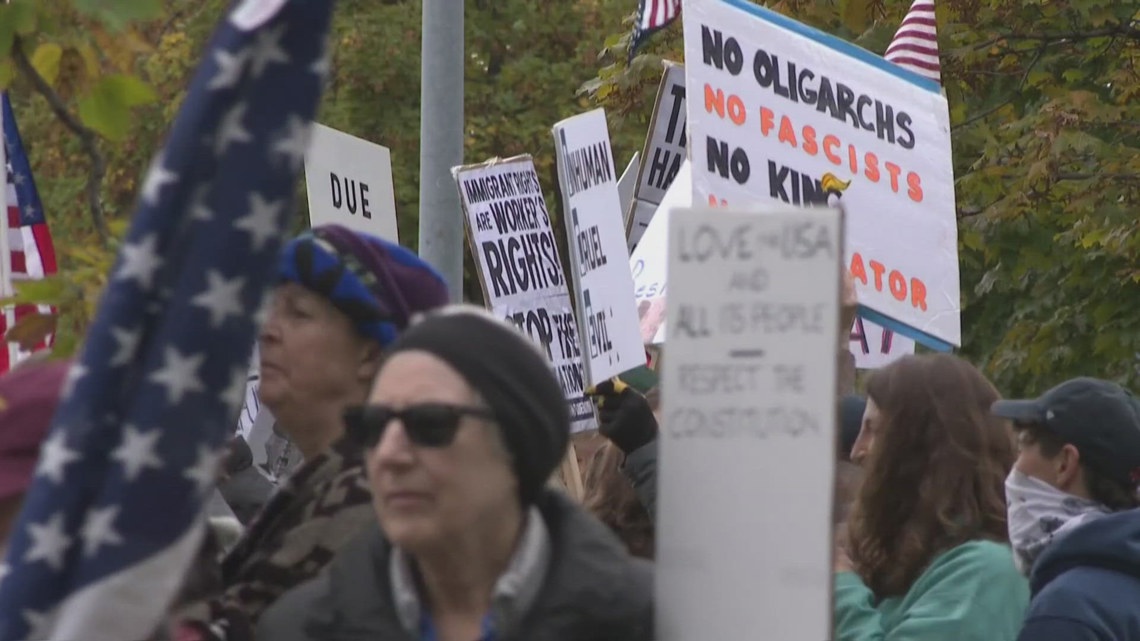 No Kings Protests take place across the Pacific Northwest, including ...