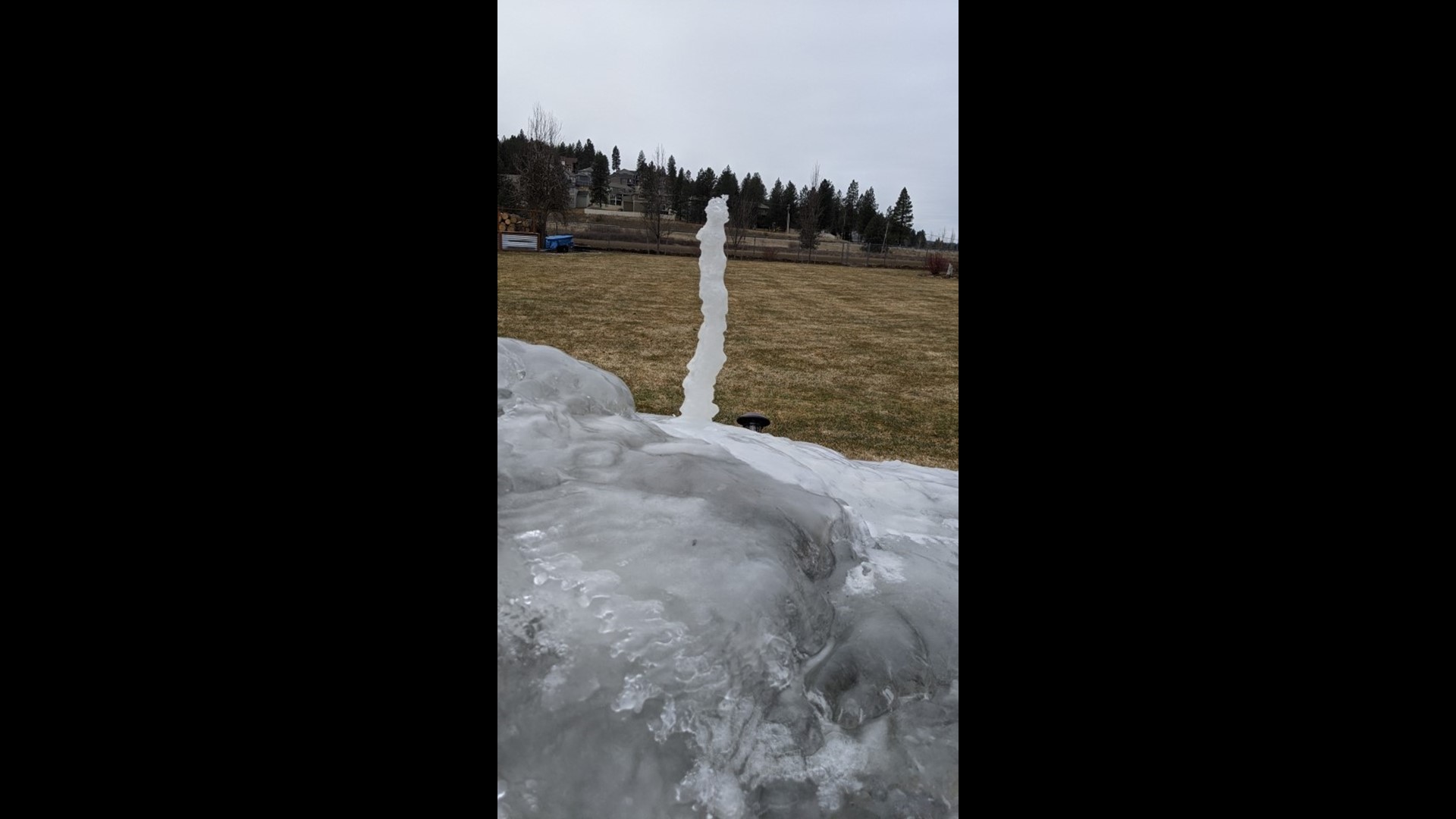 Explainer: How 'ice spike' formed in Spokane during cold snap | krem.com