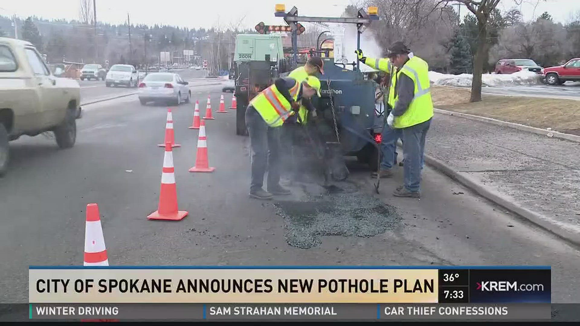 Spokane announces plan to combat pothole problem | krem.com