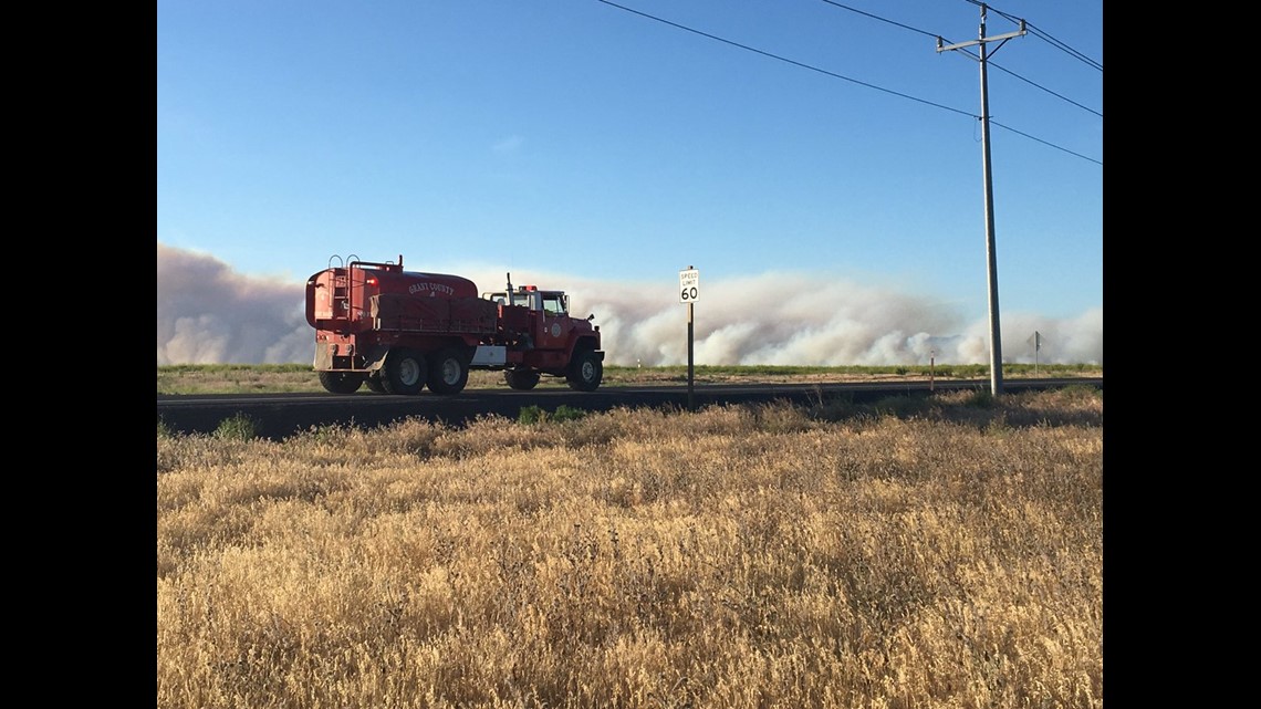 Grant County wildfire 85 percent contained, cause under investigation ...