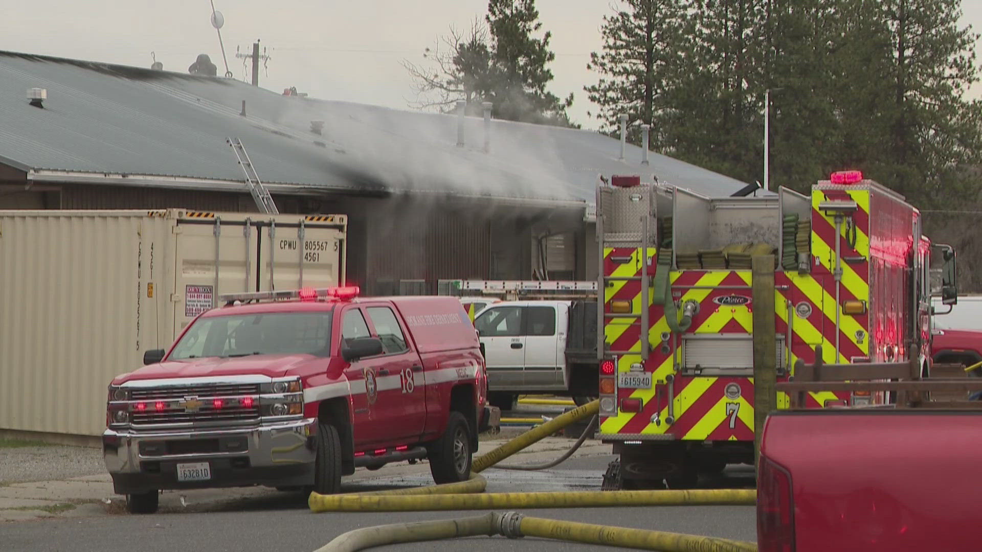 SFD: Welding sparks cause North Spokane fire, firefighters save ...