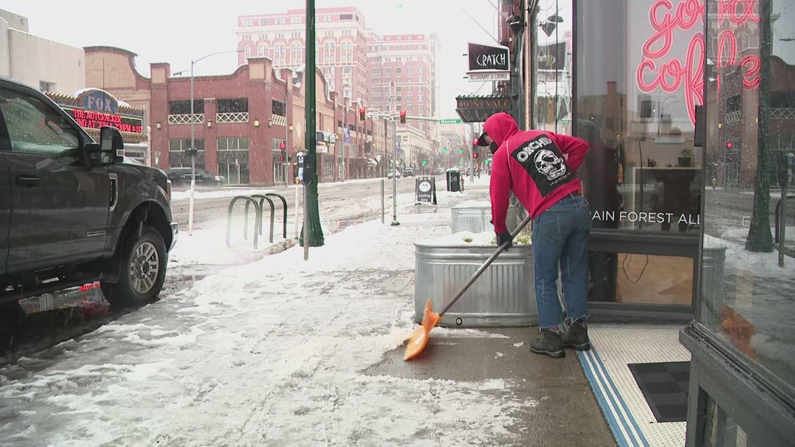 Spokane families, businesses react to first major snowfall of the ...