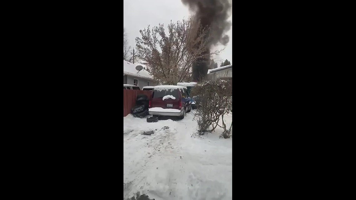 Raw video: Crestline fire at Spokane Home where 11 children were taken ...