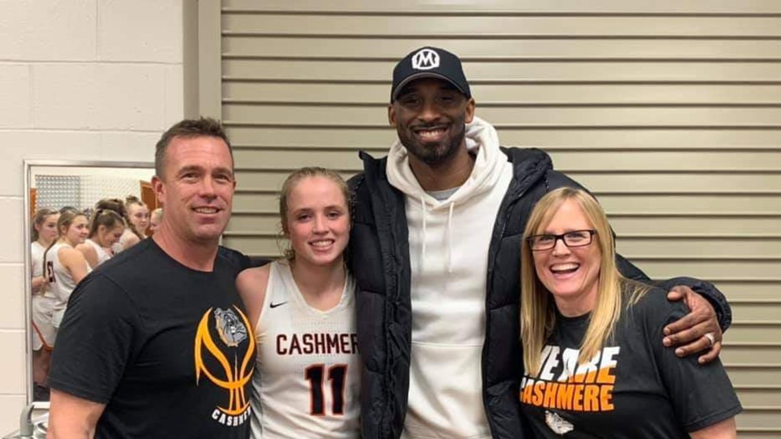 Kobe Bryant attends girl's basketball game in Cashmere | krem.com