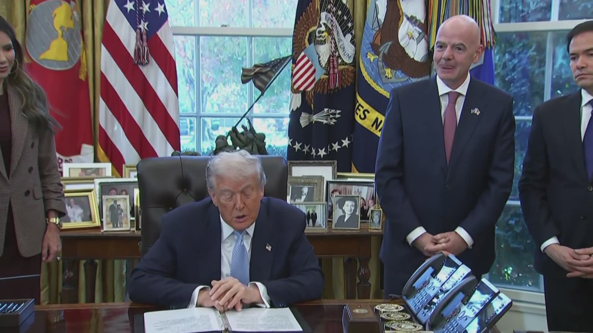 Trump says $2,000 rebate checks will come by 'mid-2026' | krem.com