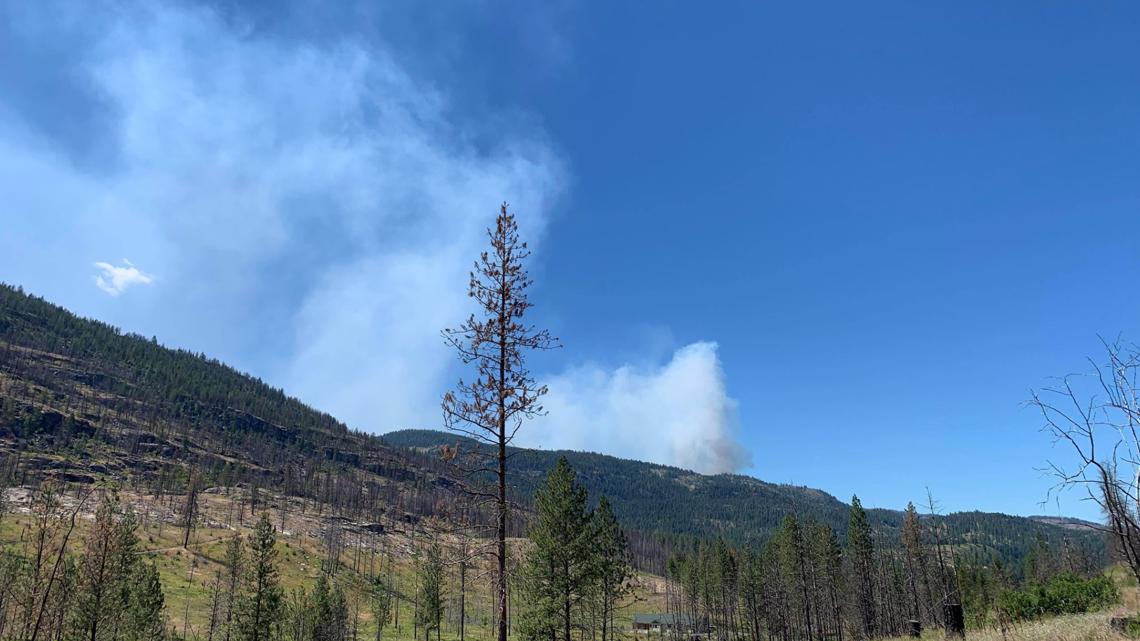 Large fire near Deadman Creek now fully contained | krem.com