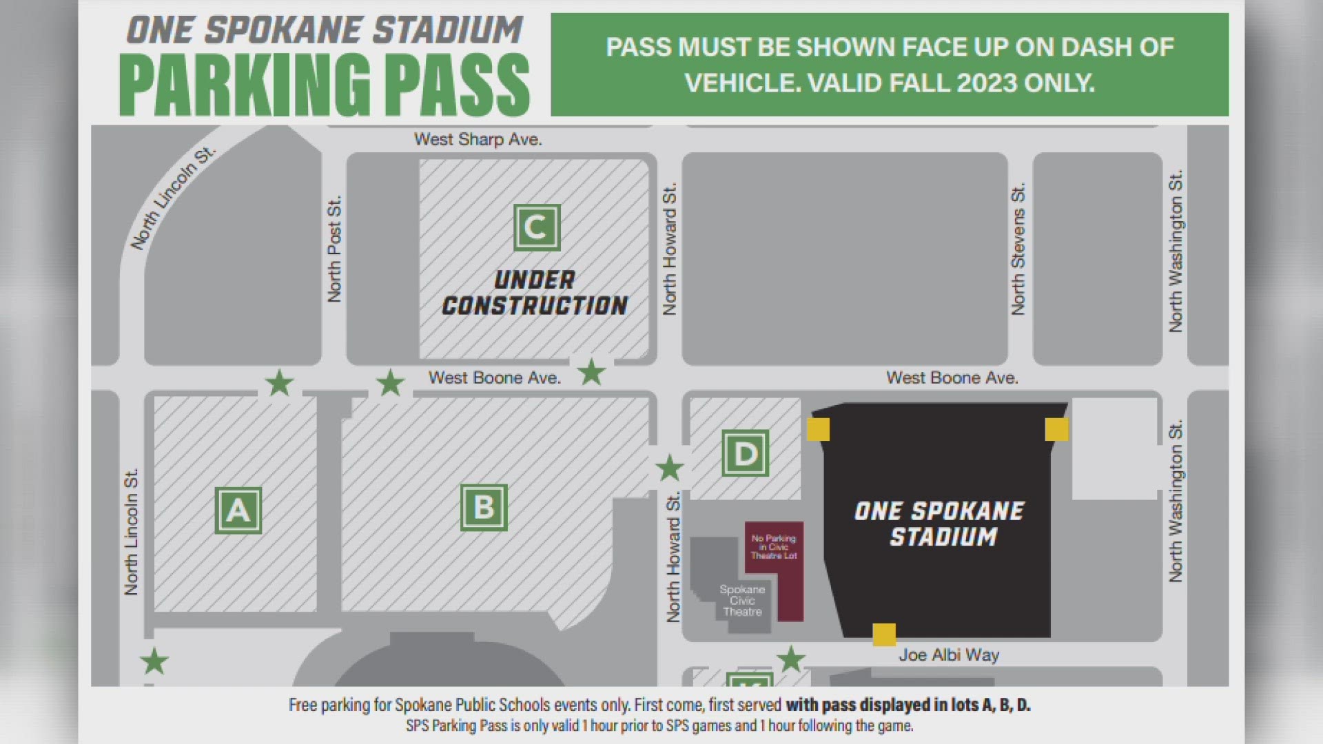 Here is how parking will work at the new One Spokane Stadium | krem.com