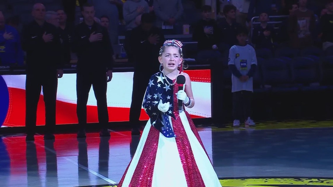 Washington girl goes viral AGAIN for national anthem performance | krem.com